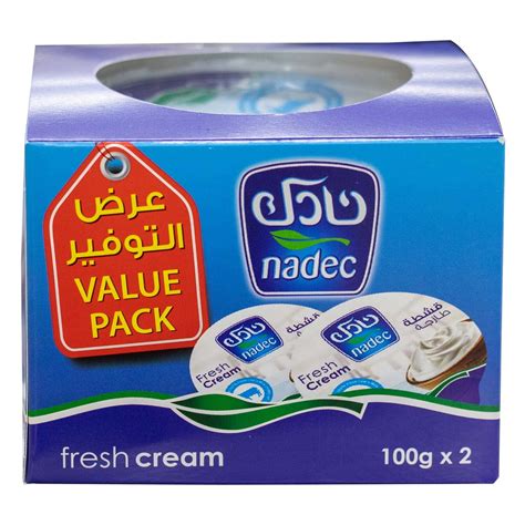 Nadec Fresh Cream 2 X 100 G Online At Best Price Lulu Uae