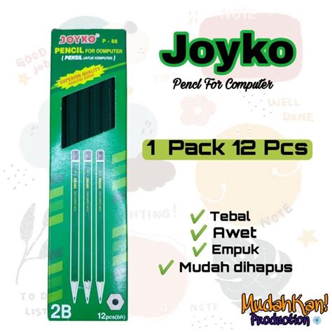 Jual Joyko Pensil 2b P 88 1 Box Isi 12 1 Box Isi 6 Pensil 2b