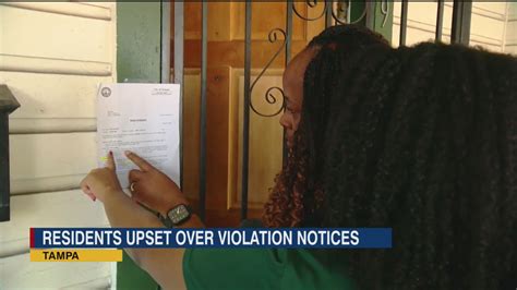 A Financial Disaster Residents Angered Over Code Violation Notices