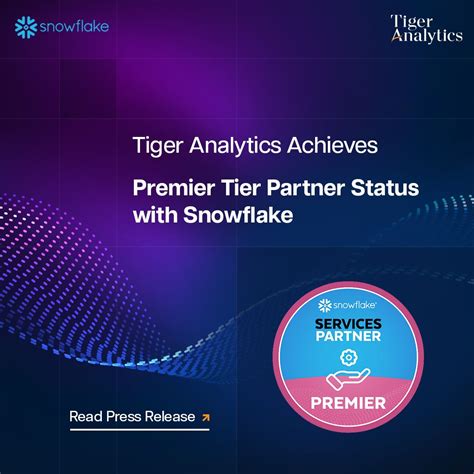 Tiger Analytics Achieves Premier Tier Partner Status With Snowflake