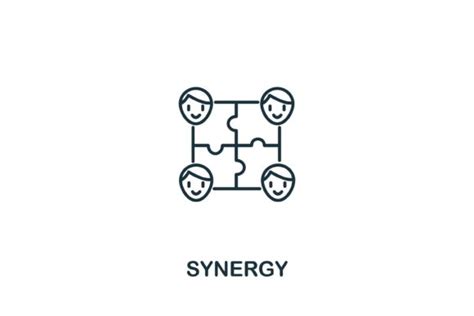 Synergy Icon From Teamwork Collection Graphic By Aimagenarium