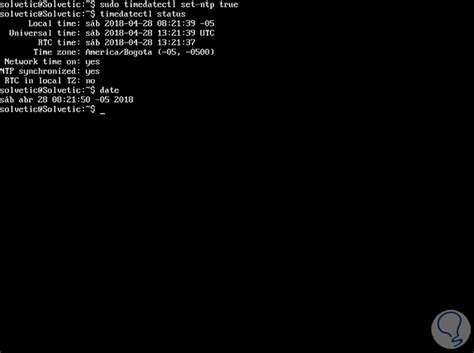 Cómo Sincronizar Hora Con Ntp En Linux Solvetic