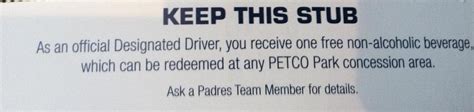 Petco Park Stadium Secret Designated Driver Program Gaslamp Ball