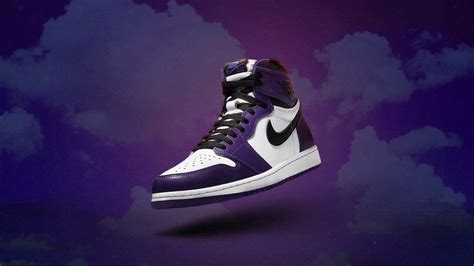 Purple Michael Jordan Sneaker Wallpaper Background Free Download