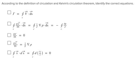 Solved According To The Definition Of Circulation And
