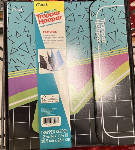 New Mead Trapper Keeper 1” Binder School Supply Organizer With Folders