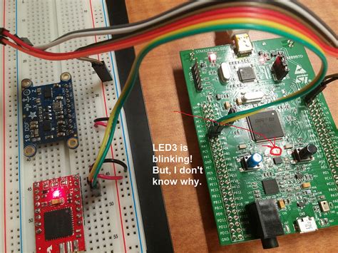 Why Led3 From My Stm32f407g Discovery Is Blinking When I Switch