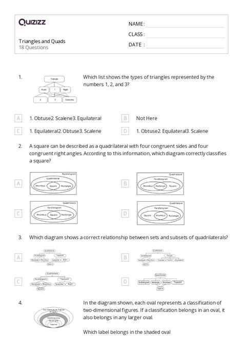 50 Triangles Worksheets For 5th Grade On Quizizz Free And Printable