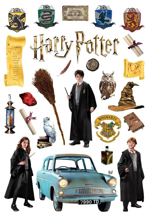 Harry Potter Para Imprimir Stickers Harry Potter Plancha A4 Libreria