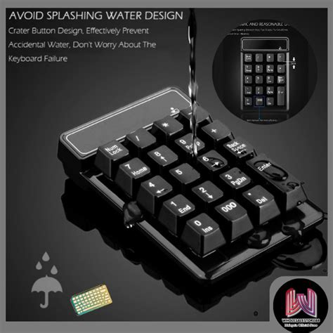 MINI Wireless Keyboard Numpad Numeric Num Pad USB External Numbering Keypad Mini Nombor For