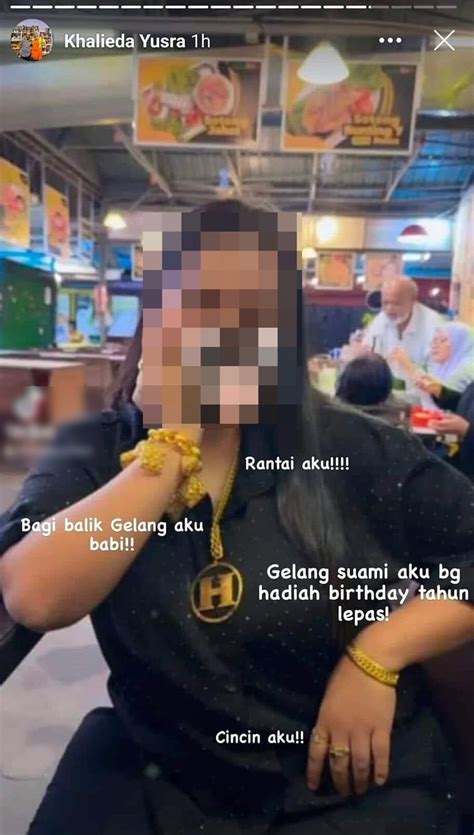 Kieda Crepe Tunjuk Gambar Suspek Pecah Rumah Melaram Pakai Emas Curi