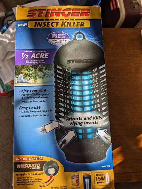 Vintage Stinger Uv40 Electronic Insect Control Bug Zapper For Sale