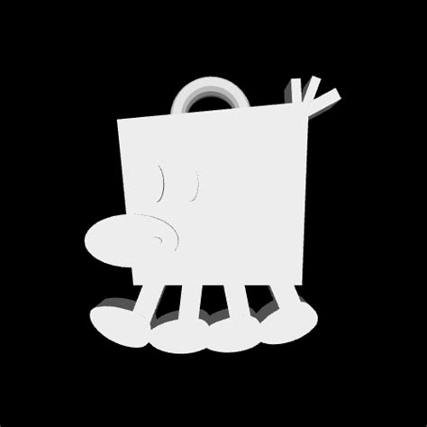 Stl File Squiglet From Super Paper Mario Keyring And Model 🗝️ ・3d Printer Model To Download