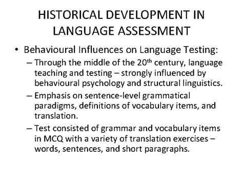 Overview Of Assessment Context Issues Trends Tsl 3112