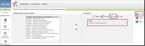 how to edit summary report sage crm tips tricks and components