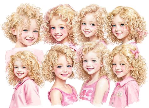 Cute Girl Clipart Graphic By Hanneaart · Creative Fabrica