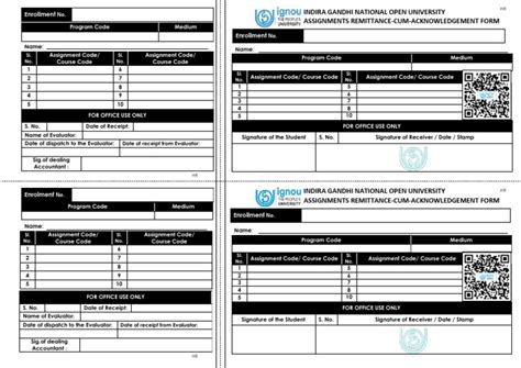 Ignou Acknowledgement Slip 2 Pdf