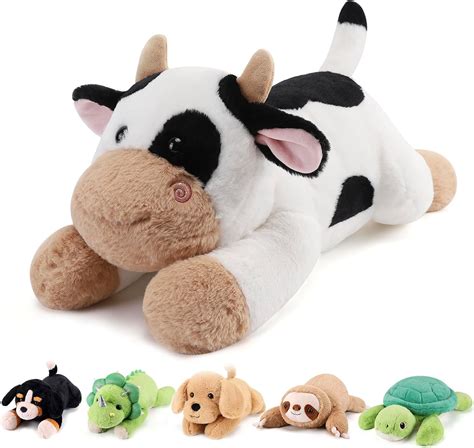 Gnomantic Cow Weighted Stuffed Animals 22 Inch 45 Pounds