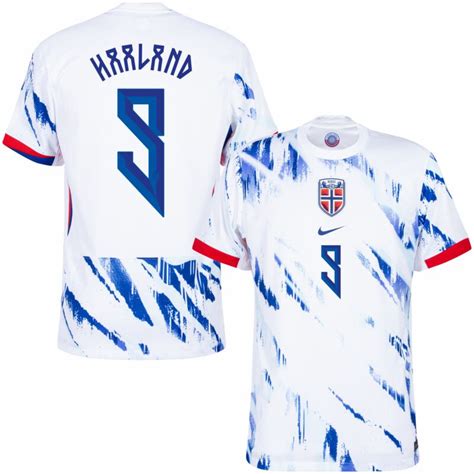 Nike Camiseta Noruega Haaland 9 Visitante 2024 2025 Dorsal Oficial