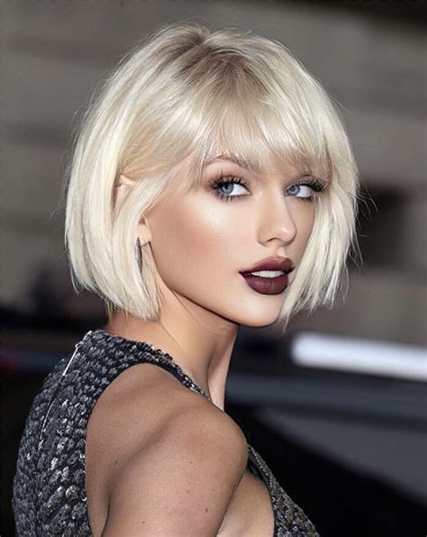 Taylor Swift Blonde Bob Hairstyles Short Blonde Hair Short Hair Styles