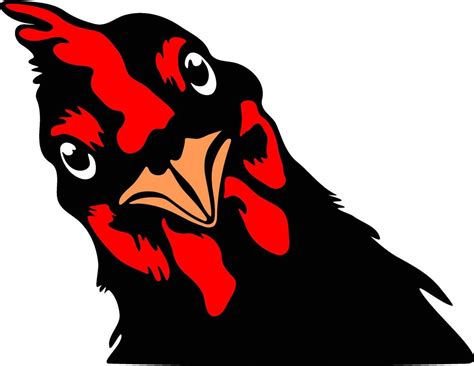 Angry Chicken Head Illustration 55807074 Vector Art At Vecteezy