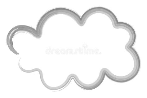 Cloud Sketch Hand Drawn Watercolor Drawing Celestial Object Cumulus