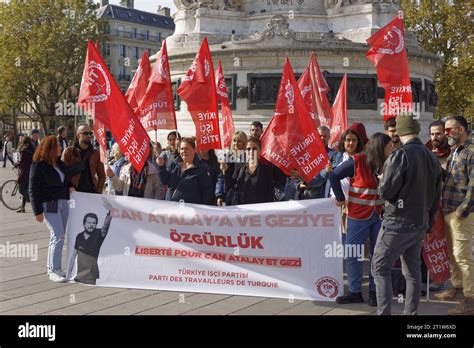 Paris France 15th Oct 2023 Rally Of The Turkish Diaspora Demanding
