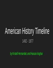 American History Timeline Recovered American History Timeline 1492