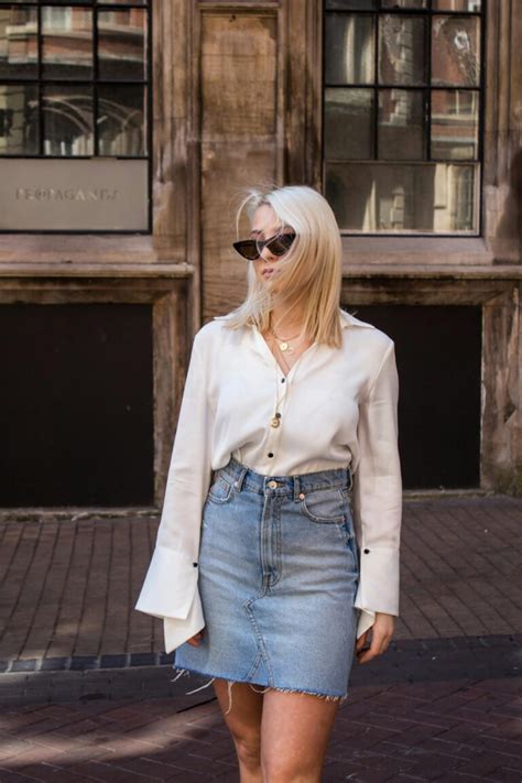 32 Street Style Denim Mini Skirt Outfits Everyone Will Copy