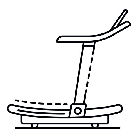 Modern Treadmill Icon Outline Style Vector Art At Vecteezy