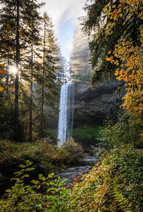 Silver Falls Waterfall Stock Image Image Of Waterfall 13050329