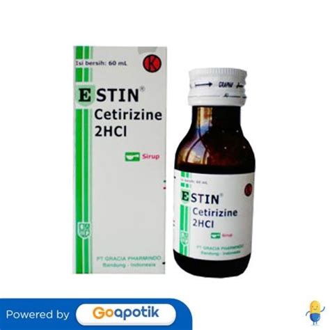 Jual Estin 1 Mgml Syrup 60 Ml Shopee Indonesia