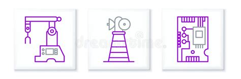 Set Line Electronic Computer Components Motherboard Digital Chip