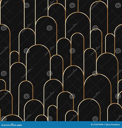 Boho Arch Seamless Pattern Geometric Art Deco Simple Background