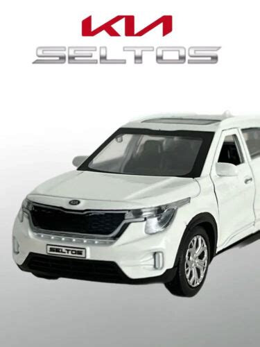 Kia Seltos Metal Model Diecast Car Scale Collectible Toy Cars White
