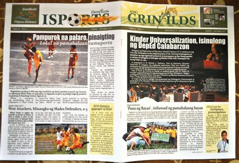 MADES' Ang Grinfilds, champion best school paper in CALABARZON