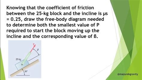 Problem 8f1 Knowing That The Coefficient Of Friction Between The 25 Kg
