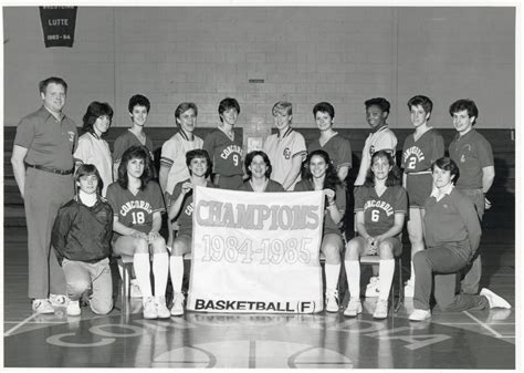 Womens Basketball Team 1984 1985 Department Of Recreation And