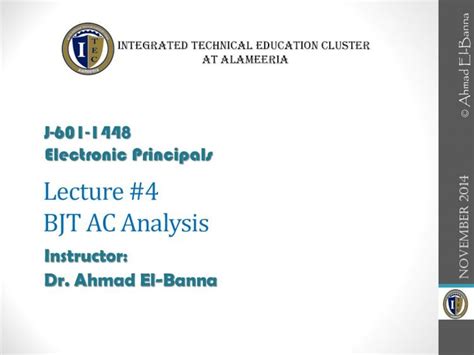 Pdf Lecture 4 Bjt Ac Analysis• The Dc Analysis Of Npn And Pnp