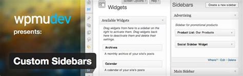 how to manage the wordpress sidebar