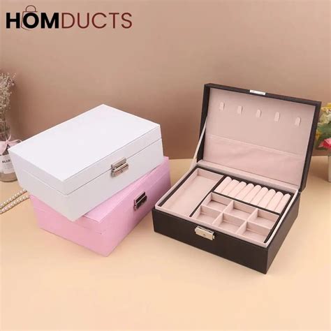 2 Layer Leather Jewelery Organizer Homducts