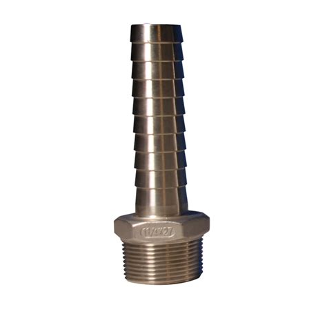 Stainless Steel Barbed Hose Fittings For Use With Poly Pipe Well Re