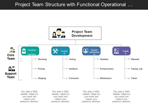 Project Team Structure With Functional Operational Technical And System