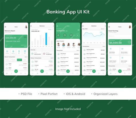 Premium Psd Banking App Ui Kit