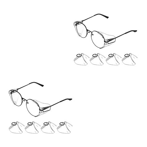 Movtotop 4 Pairs Safety Eye Glasses Side Shield Side Shield Flap For