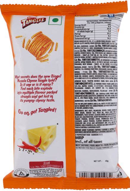 Bingo Tangles Chips Price In India Buy Bingo Tangles Chips Online At