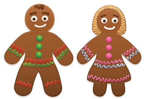 210 Gingerbread Couple Illustrations Stock Illustrations Royalty Free