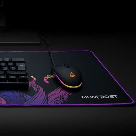 mouse gamer munfrost triton black mate optico usb sensor pixart