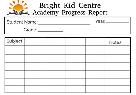 Academy Report Template Postermywall