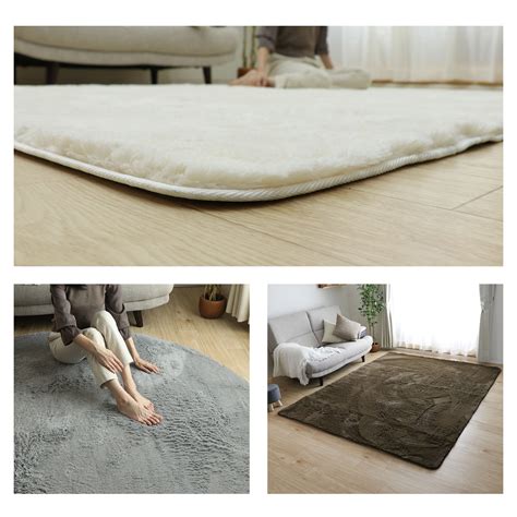 楽天市場 オフクーポン ラグ シャギーラグ 選べる サイズ 長毛 ラグマット ラグ 滑り止め 絨毯 ラグカーペット 北欧 おしゃれ 秋 冬 ホットカーペット ラビットファー